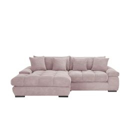 bobb Ecksofa mit trendigem Cordbezug Hella rosa/pink Ma&szlig;e (cm): B: 303 H: 96 T: 203.0 &raquo; M&ouml;bel Kraft