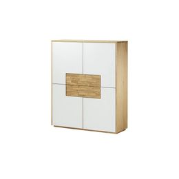 Wohnwert Highboard Kreta wei&szlig; Ma&szlig;e (cm): B: 125 H: 150 T: 43.0 &raquo; M&ouml;bel Kraft