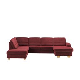 Kollektion Kraft Wohnlandschaft aus Mikrofaser Marc rot Ma&szlig;e (cm): B: 311 H: 85 T: 234.0 &raquo; M&ouml;bel Kraft