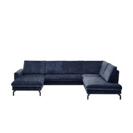 Kollektion Kraft Wohnlandschaft aus Mikrofaser Grace blau Ma&szlig;e (cm): B: 337 H: 89 T: 220.0 &raquo; M&ouml;bel Kraft