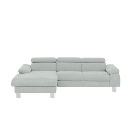 U.N.O uno Ecksofa aus Velours Micky grau Ma&szlig;e (cm): B: 166 H: 72 T: 244.0 &raquo; M&ouml;bel Kraft