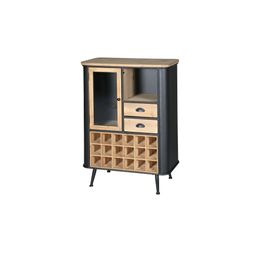 M&ouml;bel Kraft Highboard schwarz Ma&szlig;e (cm): B: 80 H: 108 T: 40.0 &raquo; M&ouml;bel Kraft