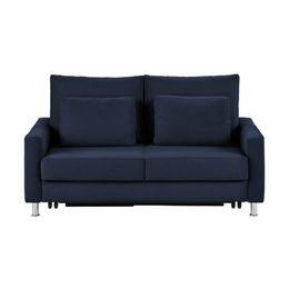 M&ouml;bel Kraft Schlafsofa Mikrofaser F&uuml;rth blau Ma&szlig;e (cm): B: 146 H: 90 T: 95.0 &raquo; M&ouml;bel Kraft