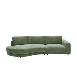 Jette Home Organisches Einzelsofa in Cord Sila gr&uuml;n Ma&szlig;e (cm): B: 330 H: 85 T: 166.0 &raquo; M&ouml;bel Kraft