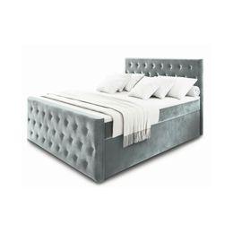 MASSENO Boxbett mit Bettkasten grau Ma&szlig;e (cm): B: 140 H: 120 &raquo; M&ouml;bel Kraft