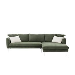 Gray & Jones Ecksofa aus Cord Tierra Fuego gr&uuml;n Ma&szlig;e (cm): B: 284 T: 178.0 &raquo; M&ouml;bel Kraft