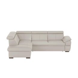 Primo Ecksofa aus Echtleder Town grau Ma&szlig;e (cm): B: 264 H: 76 T: 210.0 &raquo; M&ouml;bel Kraft