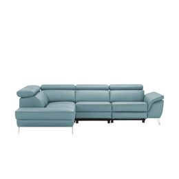 Primo Leder Ecksofa Dallas blau Ma&szlig;e (cm): B: 283 H: 74 T: 228.0 &raquo; M&ouml;bel Kraft