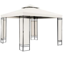 Casaria Pavillon Lorca Creme 3x3m UV-Schutz 50+