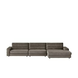 M&ouml;bel Kraft Ecksofa Samt Scarlatti grau Ma&szlig;e (cm): B: 416 H: 83 T: 205.0 &raquo; M&ouml;bel Kraft