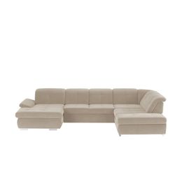 Kollektion Kraft Wohnlandschaft Mikrofaser beige Ma&szlig;e (cm): B: 371 H: 100 T: 260.0 &raquo; M&ouml;bel Kraft