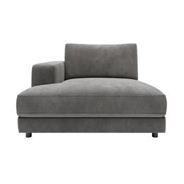 Jette Home Element Ottomane links in Cord Modulsofa Sila grau Ma&szlig;e (cm): B: 125 H: 85 T: 170.0 &raquo; M&ouml;bel Kraft
