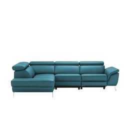 Primo Leder Ecksofa Dallas t&uuml;rkis/petrol Ma&szlig;e (cm): B: 283 H: 74 T: 228.0 &raquo; M&ouml;bel Kraft