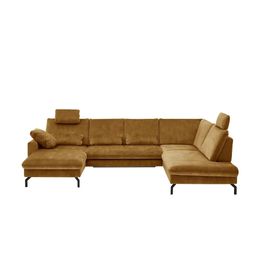 Kollektion Kraft Wohnlandschaft aus Mikrofaser Grace gold Ma&szlig;e (cm): B: 332 H: 89 T: 220.0 &raquo; M&ouml;bel Kraft