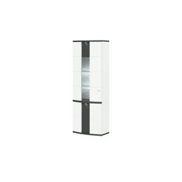 Primo Vitrine Gabbro wei&szlig; Ma&szlig;e (cm): B: 75 H: 209 T: 42.0 &raquo; M&ouml;bel Kraft