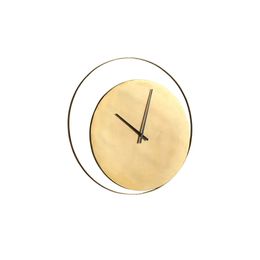 M&ouml;bel Kraft Wanduhr 80 cm gold Metall Ma&szlig;e (cm): T: 3.0 &Oslash;: 80.0 &raquo; M&ouml;bel Kraft