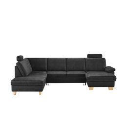 Kollektion Kraft Wohnlandschaft Kunstleder Samu schwarz Ma&szlig;e (cm): B: 316 H: 90 T: 235.0 &raquo; M&ouml;bel Kraft