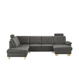 Kollektion Kraft Wohnlandschaft Kunstleder Samu grau Ma&szlig;e (cm): B: 316 H: 90 T: 235.0 &raquo; M&ouml;bel Kraft