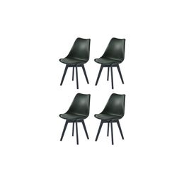 M&ouml;bel Kraft Stuhl 4er-Set schwarz Ma&szlig;e (cm): B: 49 H: 84 &raquo; M&ouml;bel Kraft