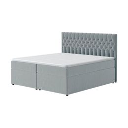 M&ouml;bel Kraft Boxbett mit Bettkasten grau Ma&szlig;e (cm): B: 120 H: 125 &raquo; M&ouml;bel Kraft
