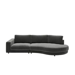 Jette Home Organisches Einzelsofa in Feincord Sila grau Ma&szlig;e (cm): B: 330 H: 85 T: 166.0 &raquo; M&ouml;bel Kraft