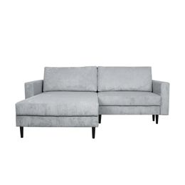 Primo Ecksofa trendiger Cordstoff Livorno grau Ma&szlig;e (cm): B: 221 H: 105 T: 153.0 &raquo; M&ouml;bel Kraft