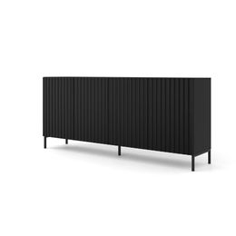 M&ouml;bel Kraft Sideboard schwarz Ma&szlig;e (cm): B: 200 H: 87 &raquo; M&ouml;bel Kraft
