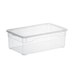 Rotho Aufbewahrungsbox CLEAR transparent/klar Kunststoff Ma&szlig;e (cm): B: 19 H: 11 &raquo; M&ouml;bel Kraft