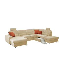Kollektion Kraft Wohnlandschaft Steel Marc creme Ma&szlig;e (cm): B: 311 H: 85 T: 234.0 &raquo; M&ouml;bel Kraft