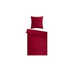 CS Schmal como Samt Bettw&auml;sche Velvet rot Ma&szlig;e (cm): B: 135 &raquo; M&ouml;bel Kraft