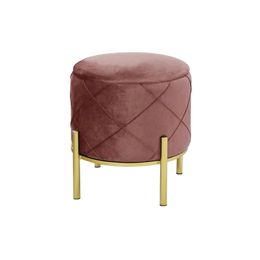 M&ouml;bel Kraft Pouf mit Stauraum rosa/pink &Oslash;: 37.0 &raquo; M&ouml;bel Kraft