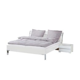 M&ouml;bel Kraft Bettanlage mit 2 Nachtkonsolen wei&szlig; Ma&szlig;e (cm): B: 171 H: 92 &raquo; M&ouml;bel Kraft