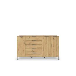 M&ouml;bel Kraft Highboard holzfarben Ma&szlig;e (cm): B: 199 H: 111 &raquo; M&ouml;bel Kraft