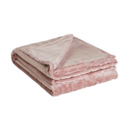 CS Schmal como Flanelldecke Deluxe rosa/pink Synthetik Ma&szlig;e (cm): B: 150 &raquo; M&ouml;bel Kraft