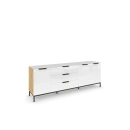 M&ouml;bel Kraft Sideboard holzfarben Ma&szlig;e (cm): B: 199 H: 72 &raquo; M&ouml;bel Kraft