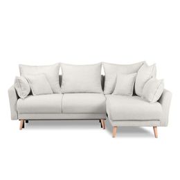 KONSIMO Ecksofa Belmos wei&szlig; Ma&szlig;e (cm): B: 234 H: 100 &raquo; M&ouml;bel Kraft