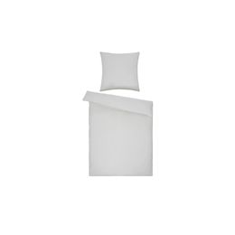 CS Schmal como Satin Bettw&auml;sche Satin Piping wei&szlig; Ma&szlig;e (cm): B: 135 &raquo; M&ouml;bel Kraft