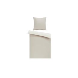 CS Schmal como Satin Wende-Bettw&auml;sche Satin Piping creme Ma&szlig;e (cm): B: 135 &raquo; M&ouml;bel Kraft