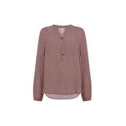soyaconcept Shirt 'Namra' Damen Gr&ouml;&szlig;e L dunkelbraun / fuchsia