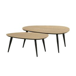 Primo Couchtisch 2er Set XL Dortmund holzfarben Ma&szlig;e (cm): B: 75 H: 45 &raquo; M&ouml;bel Kraft