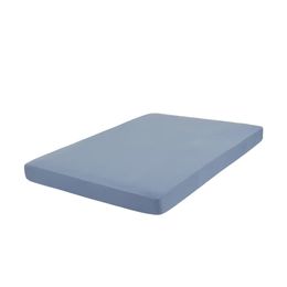 Como Green Bio-Mako-Jersey Spannbettuch blau Ma&szlig;e (cm): B: 180 &raquo; M&ouml;bel Kraft