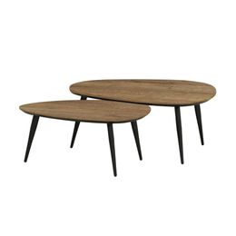 Primo Couchtisch 2er Set XL Dortmund holzfarben Ma&szlig;e (cm): B: 75 H: 45 &raquo; M&ouml;bel Kraft