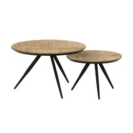 Primo Couchtisch 2er Set Hayley holzfarben Ma&szlig;e (cm): H: 45 &Oslash;: 75.0 &raquo; M&ouml;bel Kraft