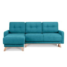 KONSIMO Ecksofa Visna blau Ma&szlig;e (cm): B: 228 H: 79 &raquo; M&ouml;bel Kraft