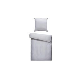 CS Schmal como Bettw&auml;sche Uni Satin grau Ma&szlig;e (cm): B: 135 &raquo; M&ouml;bel Kraft