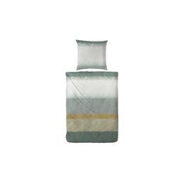 M&ouml;bel Kraft Flanell Bettw&auml;sche-Set gr&uuml;n Ma&szlig;e (cm): B: 155 H: 1 &raquo; M&ouml;bel Kraft