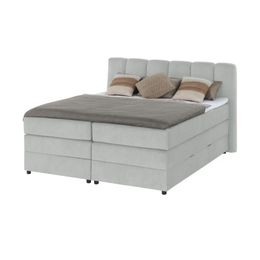 M&ouml;bel Kraft Boxspringbett mit Bettkasten grau Ma&szlig;e (cm): B: 196 H: 115 &raquo; M&ouml;bel Kraft
