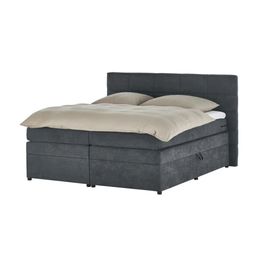 M&ouml;bel Kraft Boxspringbett mit Bettkasten grau Ma&szlig;e (cm): B: 204 H: 124 &raquo; M&ouml;bel Kraft