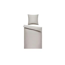 CS Schmal como Bettw&auml;sche Uni Satin beige Ma&szlig;e (cm): B: 135 &raquo; M&ouml;bel Kraft