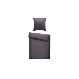 CS Schmal como Bettw&auml;sche Uni Satin grau Ma&szlig;e (cm): B: 135 &raquo; M&ouml;bel Kraft